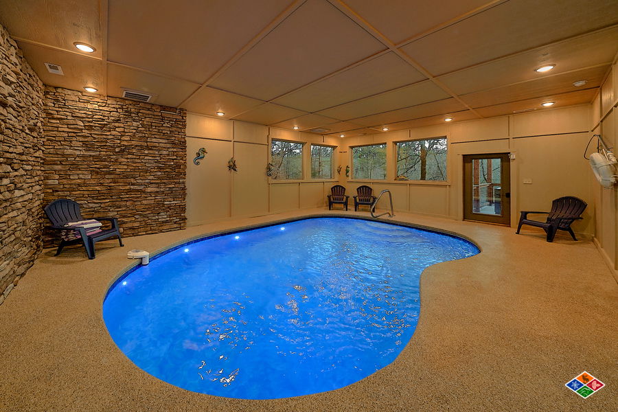 Incredible Indoor Pool Cabin