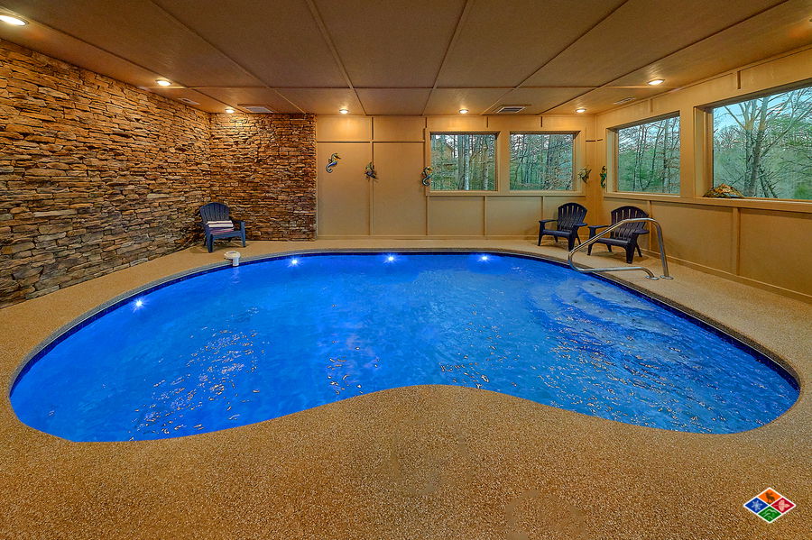 Incredible Indoor Pool Cabin