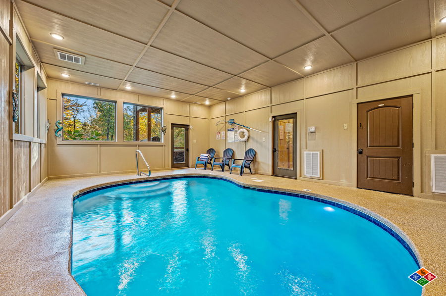 Incredible Indoor Pool Cabin