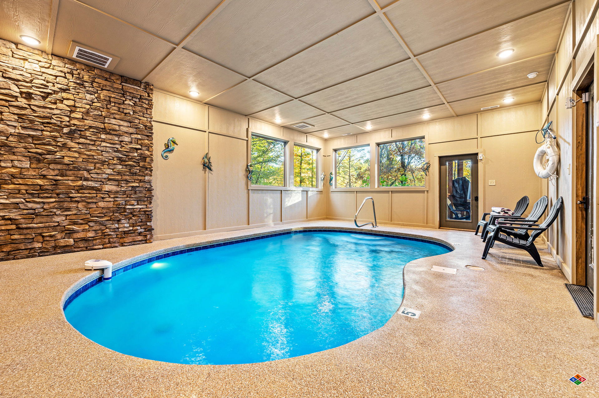 Incredible Indoor Pool Cabin