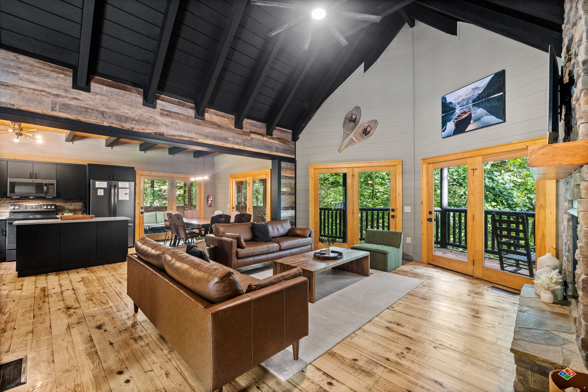 Rustic Modern Log Cabin