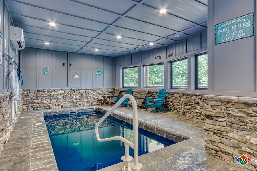 Amazing Indoor Pool Cabin