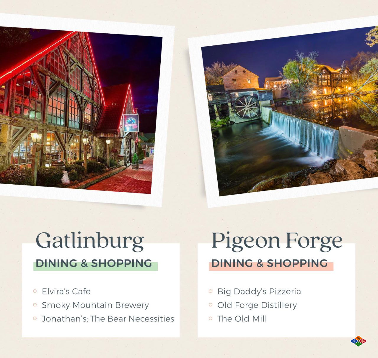 Gatlinburg vs. Pigeon Forge: From Aesthetic to Action-Packed